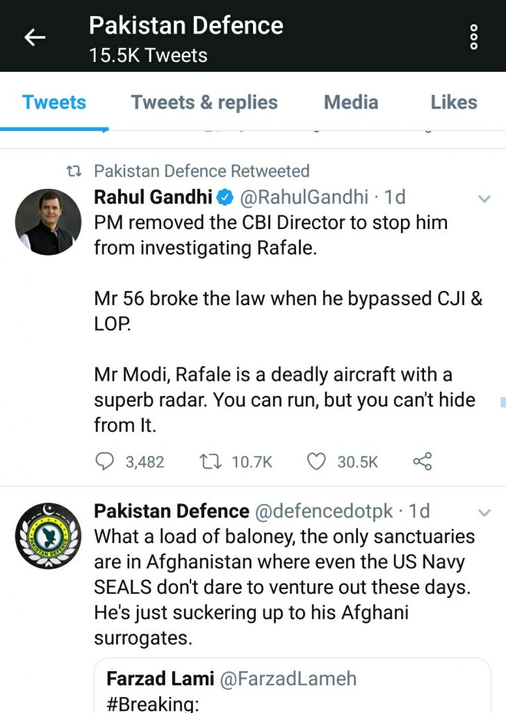 Fact-check: Did an official Pakistani Defence account retweet Rahul ...