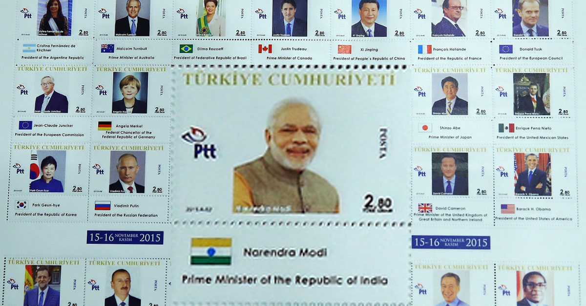 Postage stamp of PM Modi issued by Turkey viral on social media with ...