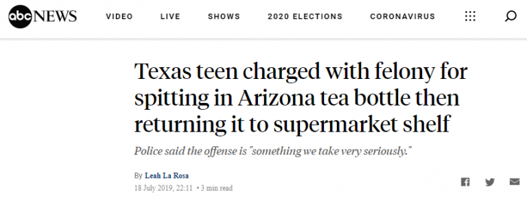 Old video of Texas teen spitting in jar viral again with misleading ...