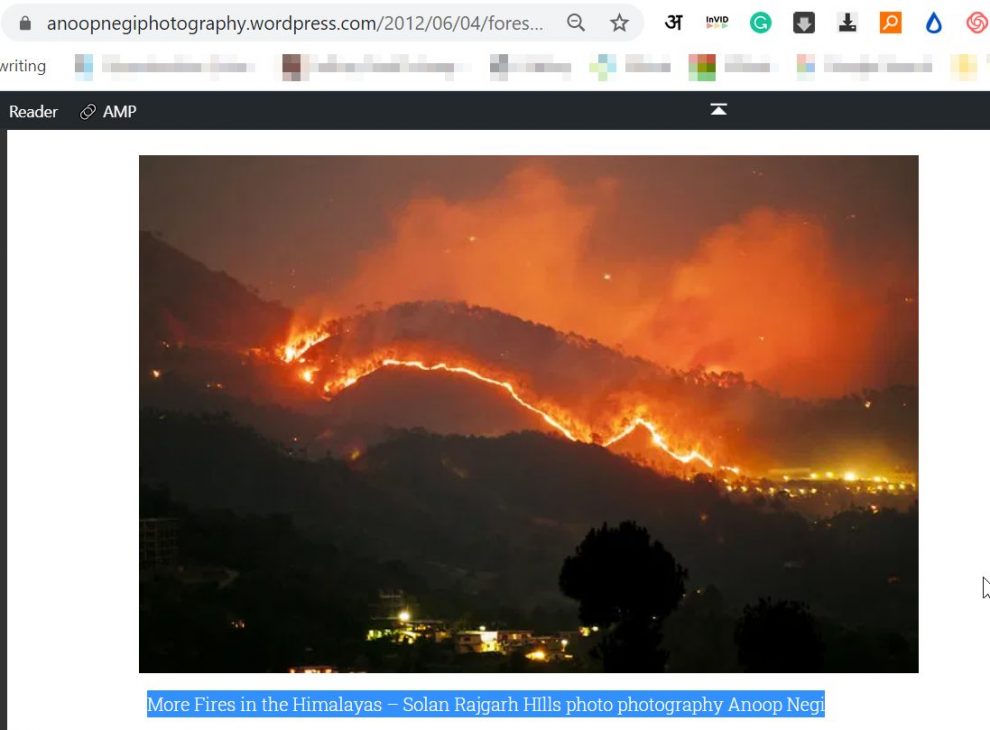 Old images shared as forest fires in Uttarakhand - Alt News