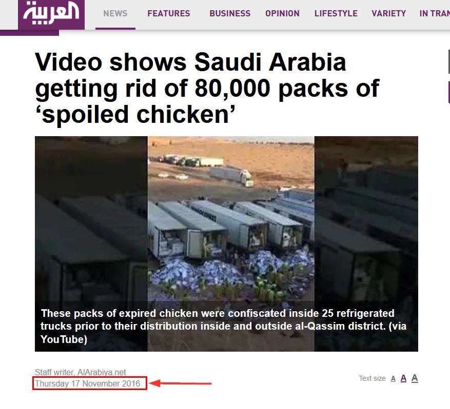Old video of expired chicken discarded in Saudi Arabia viral as ...