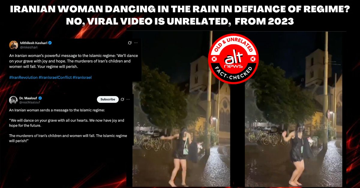 Video of Georgian influencer dancing in rain viral as Iranian women ...